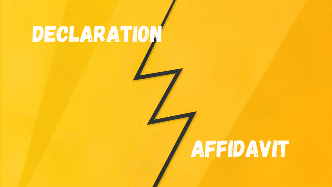 Affidavit vs Declaration: Understanding the Key Differences